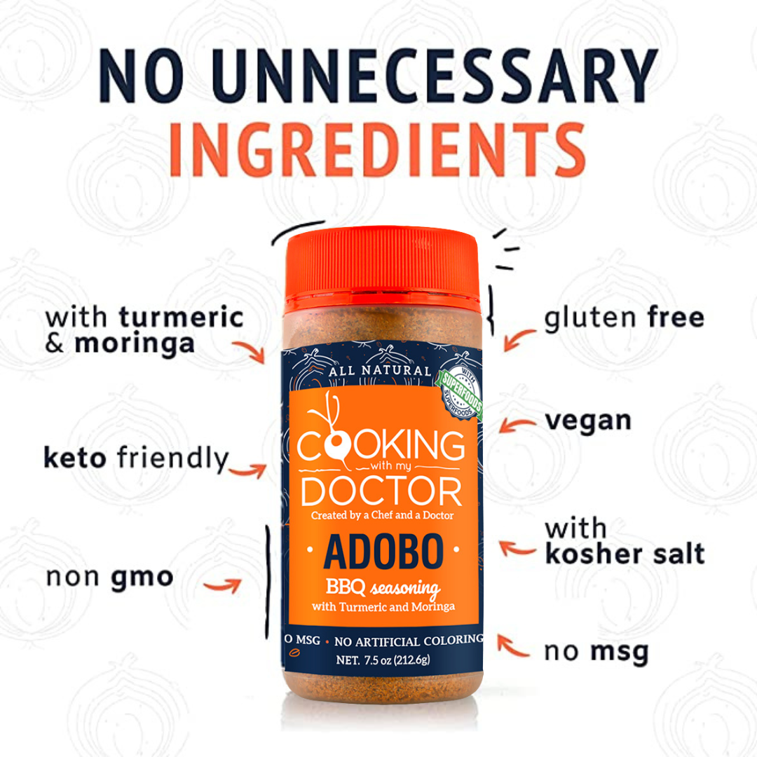 Condimento Adobo BBQ con Cúrcuma y Moringa – Cooking With My Doctor